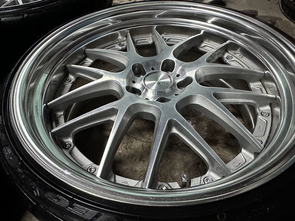 WORK ワーク Lanvec LM7ランベック エルエムセブン 20インチ ステップリム 9.0J Oディスク +32 +25 GRシルバーカットクリア GRP 5H/114.3(5穴 ...