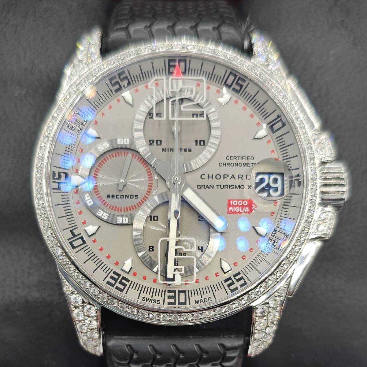 ショパール参考価格498万円アフターダイヤ Chopard ミッレミリア GTXL メンズ腕時計 自動巻き ガンメタ系文字盤 同様(ショパール)｜売買されたオークション情報、yahooの商品 ...