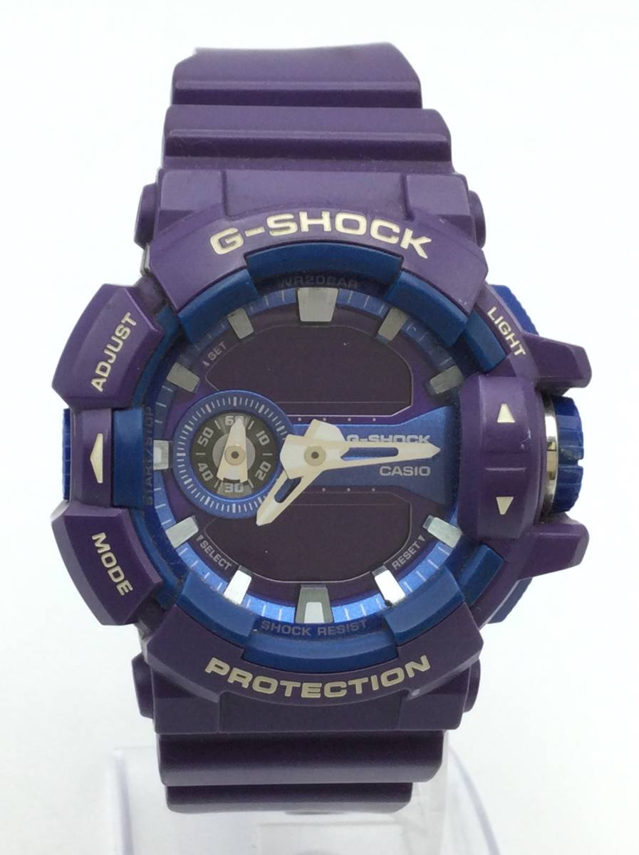 T3 QZ/不動 CASIO カシオ G-SHOCK Gショック GA-400A パープル メンズ腕時計 クォーツ デジアナ 現状品(G-SHOCK)｜売買されたオークション情報、yahooの ...