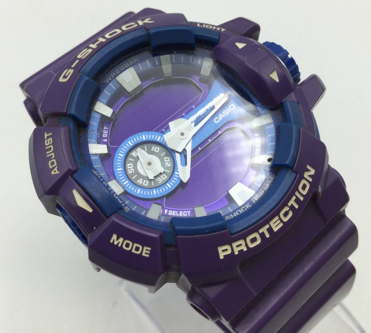 T3 QZ/不動 CASIO カシオ G-SHOCK Gショック GA-400A パープル メンズ腕時計 クォーツ デジアナ 現状品(G-SHOCK)｜売買されたオークション情報、yahooの ...