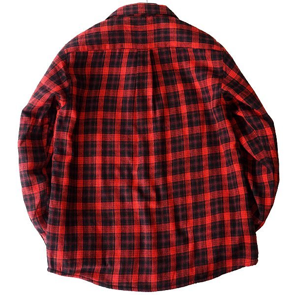 ミチコロンドン 裏ボア フランネル シャツ ブルゾン LL 赤 黒 3WML-B260_RE MICHIKO LONDON 秋冬 メンズ ジャケット ネルシャツ(XLサイズ以上)｜売買された ...