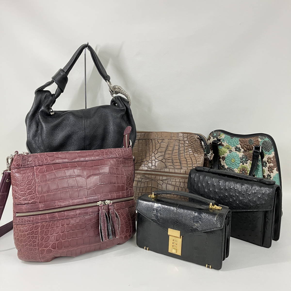 231091-005 Precious プレシャス クロコダイル/オーストリッチ JRAタグ付き含む バッグおまとめ(クロコダイル)｜売買され ...