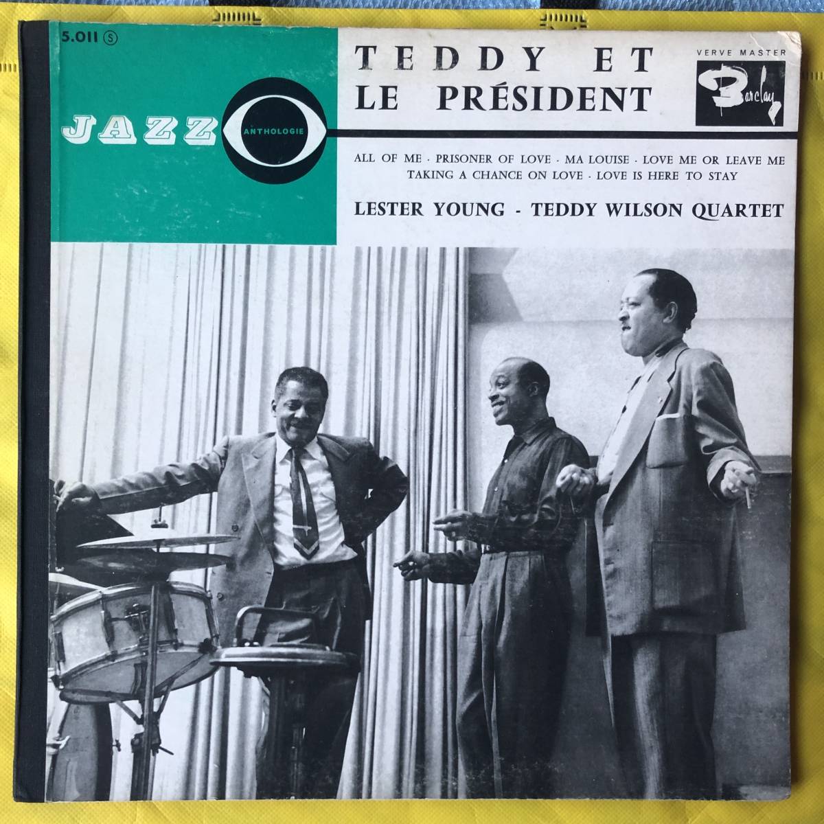 レア盤 高音質 仏盤Barclay両溝 LESTER YOUNG/Teddy et Le President フランスオリジナル盤 米盤の ...