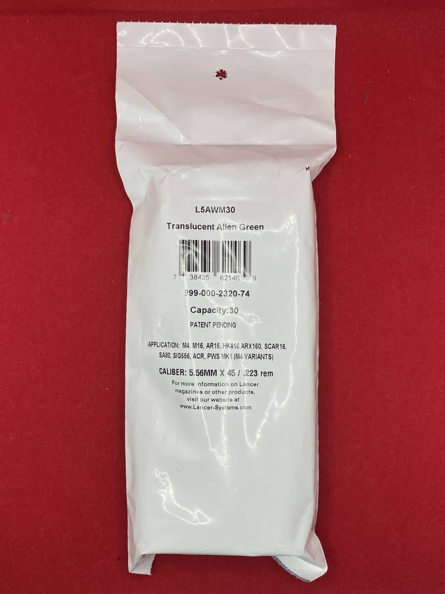 実物 LANCER SYSTEMS L5AWM ADVANCED WARFIGHTER MAGAZINE 30 R Translucent ...