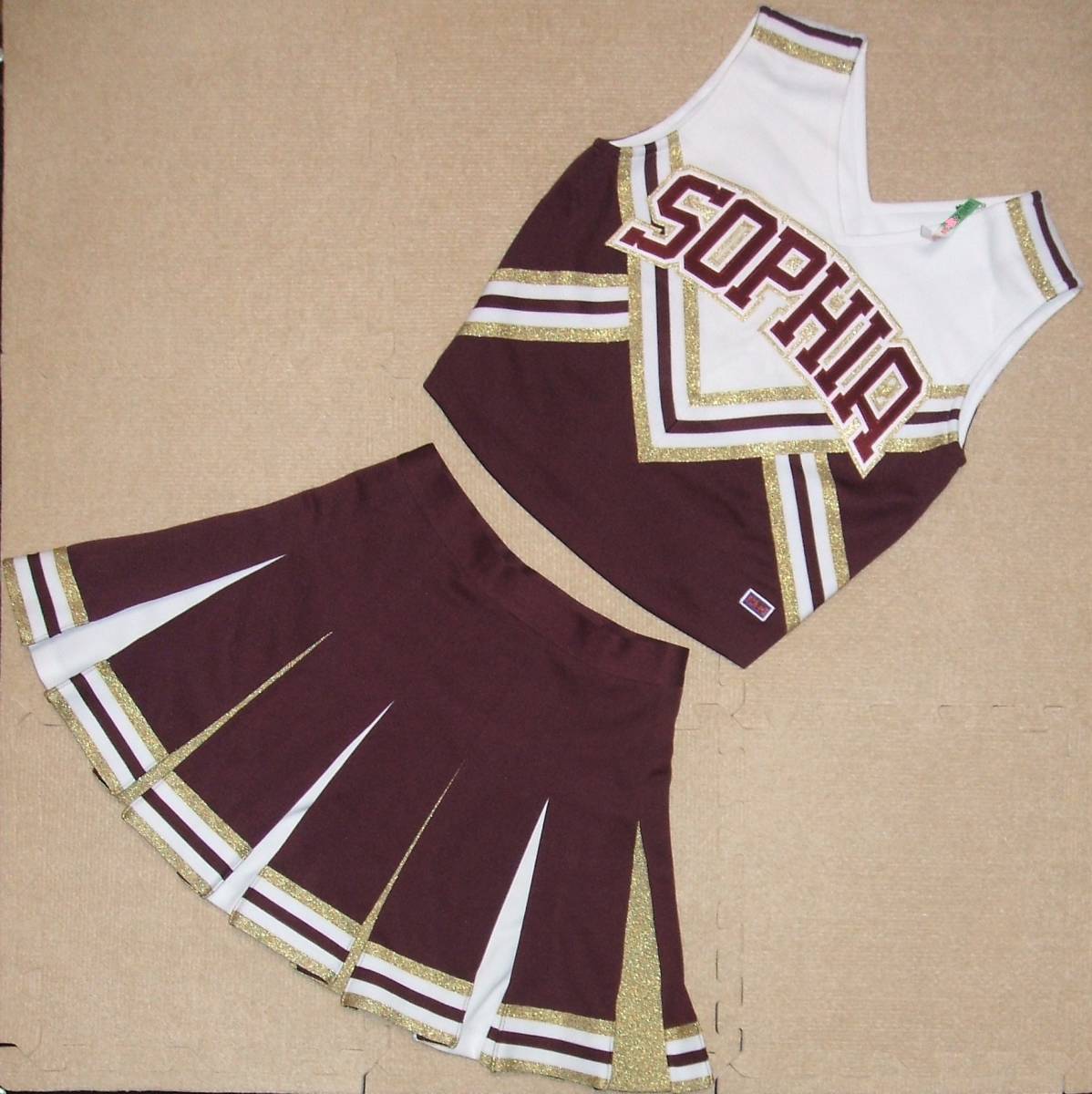 上智大学 SOPHIA ソフィアチアリーダーズ LOLLIPOPPERS ロリポッパーズ チアガール ユニフォーム MED VARSITY ...