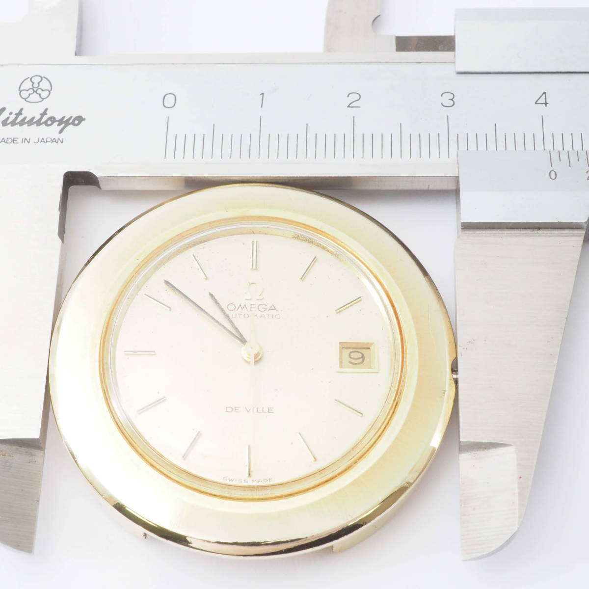 品 オメガ デビル オートマチック TOOL 104 OMEGA DE VILLE デイト 自動巻 ゴールド メンズ 男性 腕時計 フェイス ...