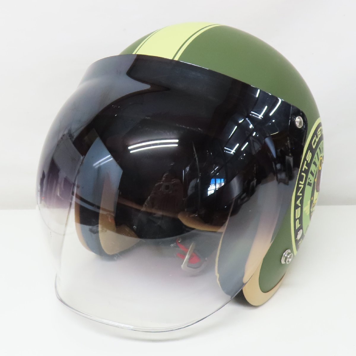 おまけシールド付き axs アークス SNOOPY スヌーピー ジェットヘルメット フリーサイズ バイク 二輪 オートバイ スクーター 原付 ...