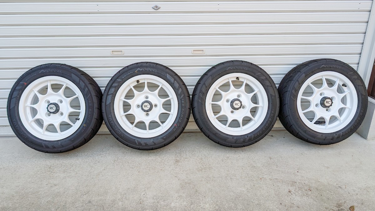 エンケイ ENKEI RC 13インチ 5.5J +38 PCD100 4H ヨコハマ YOKOHAMA ADVAN NEOVA AD07 ...