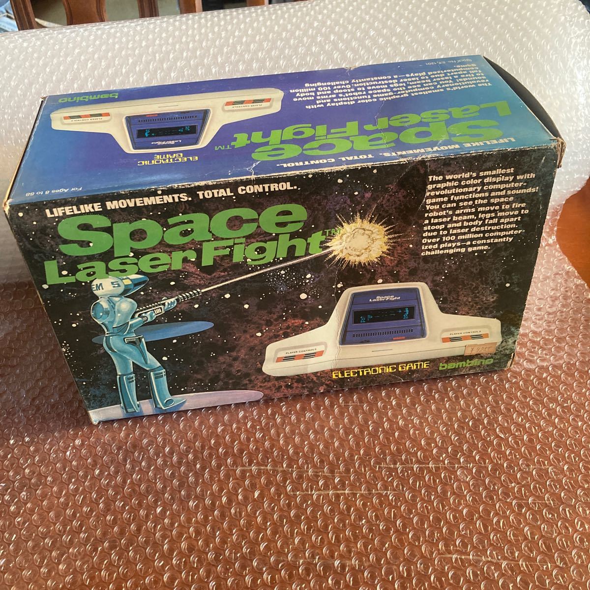 Space Laser Fight bambino バンビーノ サファリ LSIゲーム 昭和レトロ 電子ゲーム デッドストック 動作未確認 ...