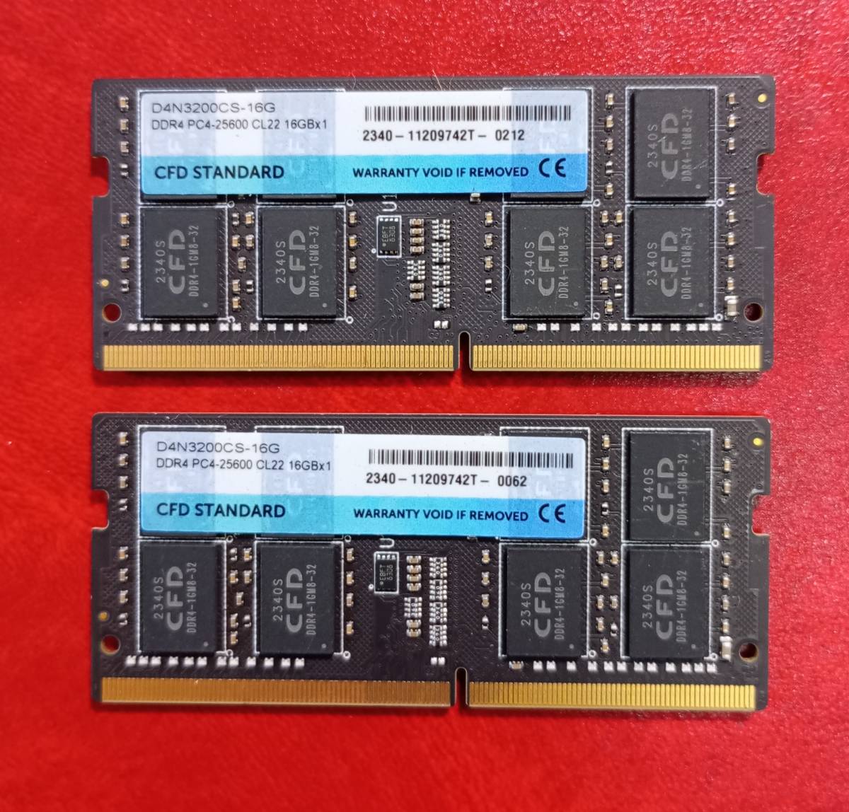 MP203-A CFD DDR4-3200 16GB×2枚 計32GB PC4-25600 ノートPC用 non-ECC Unbuffered ...
