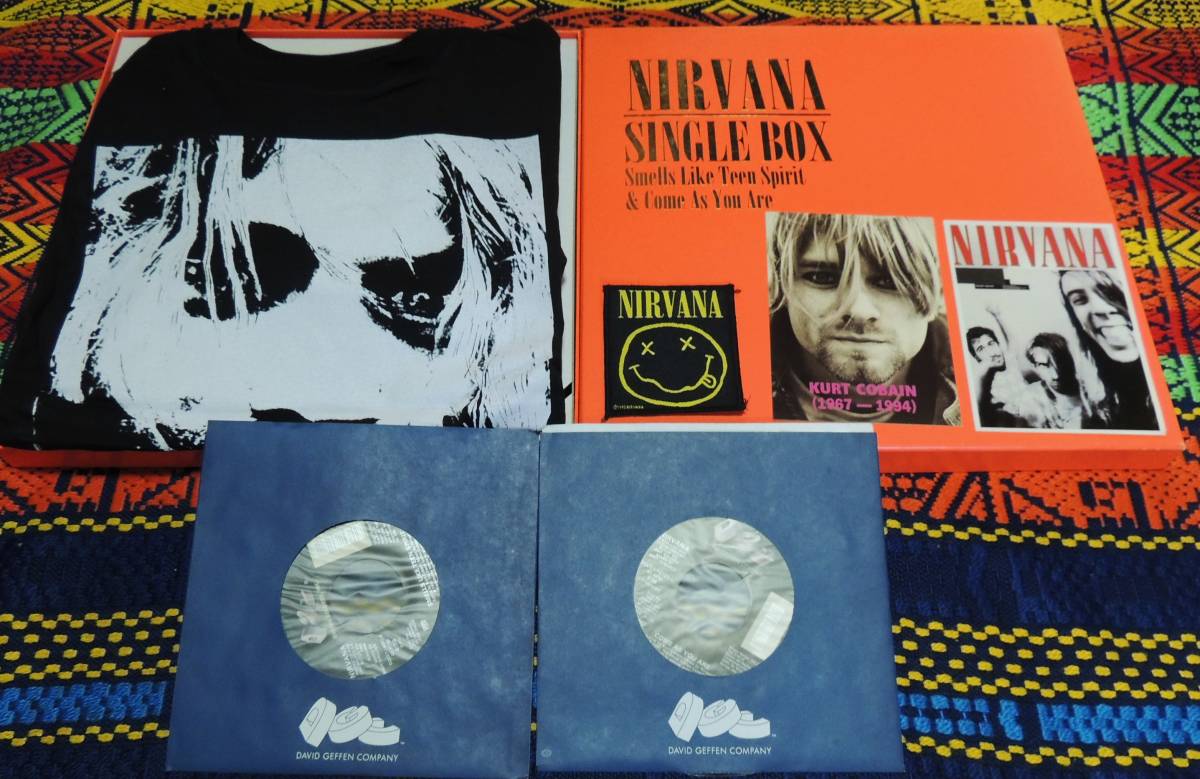 NIRVANA/SINGLE BOX 限定版 Tシャツ＋EP2枚＋ポストカード＋ステッカー＋ワッペン(Nirvana)｜売買されたオークション情報、yahooの商品情報をアーカイブ公開 ...