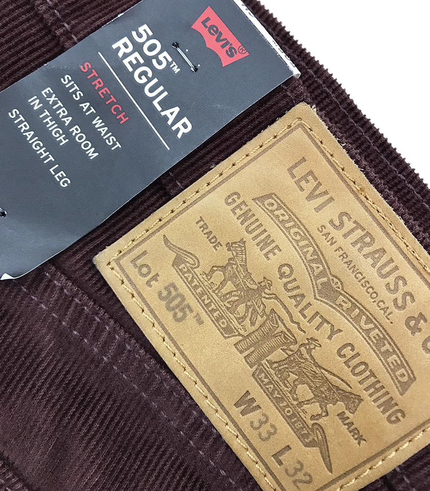 66％オフ タグ付き8250円を LEVISリーバイスPREMIUM 505 REGULARレギュラー BITTER CHOCOLATE ...