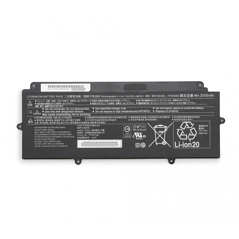 FUJITSU LIFEBOOK U937/U938/U939 シリーズ FPB0340S 大容量バッテリー 14.4V-50Wh ...