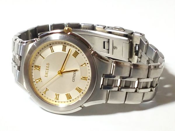 Yy4 CITIZEN/シチズン EXCEED EUROS/エクシード/0330-H27848 1993年製♂3針薄型クオーツ/(エクシード ...