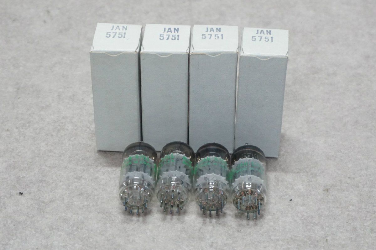 SK C4232260 GE General Electronic ゼネラルエレクトリック JAN-5751 真空管 4本セット 白箱付き ...