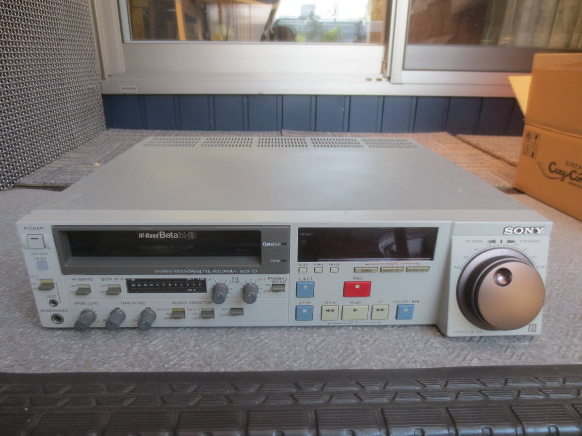 ソニー SONY GCS-50 ビデオカセットレコーダー ベータビデオデッキ ベータマックス(ベータビデオデッキ)｜売買されたオークション情報 ...