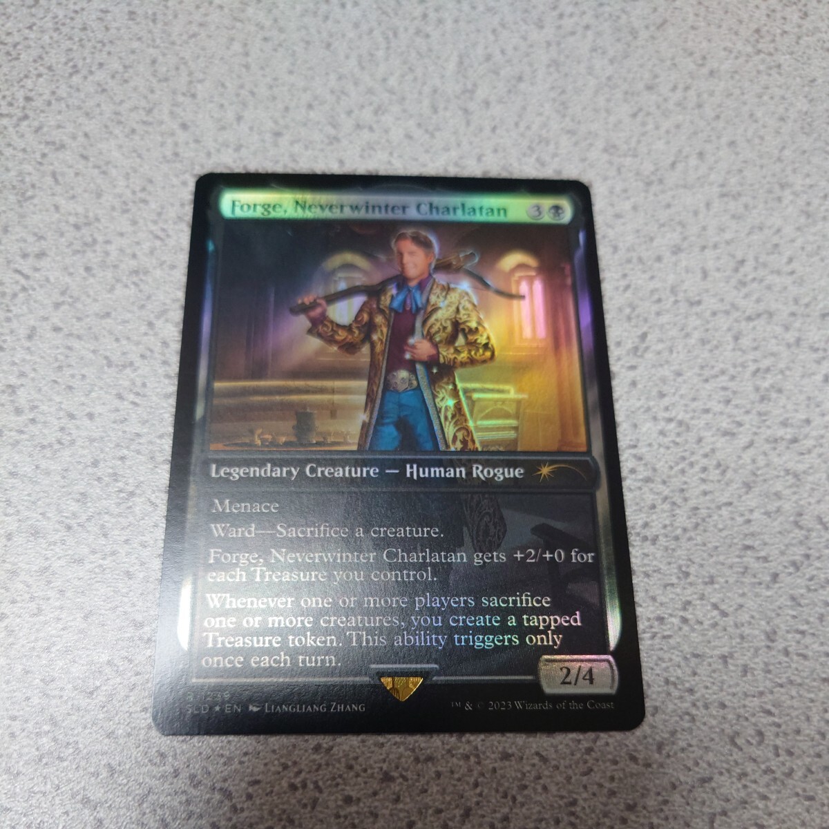 MTG SLD Forge Neverwinter Charlatan 英語foil 一枚 Secret lair Dungeons ...