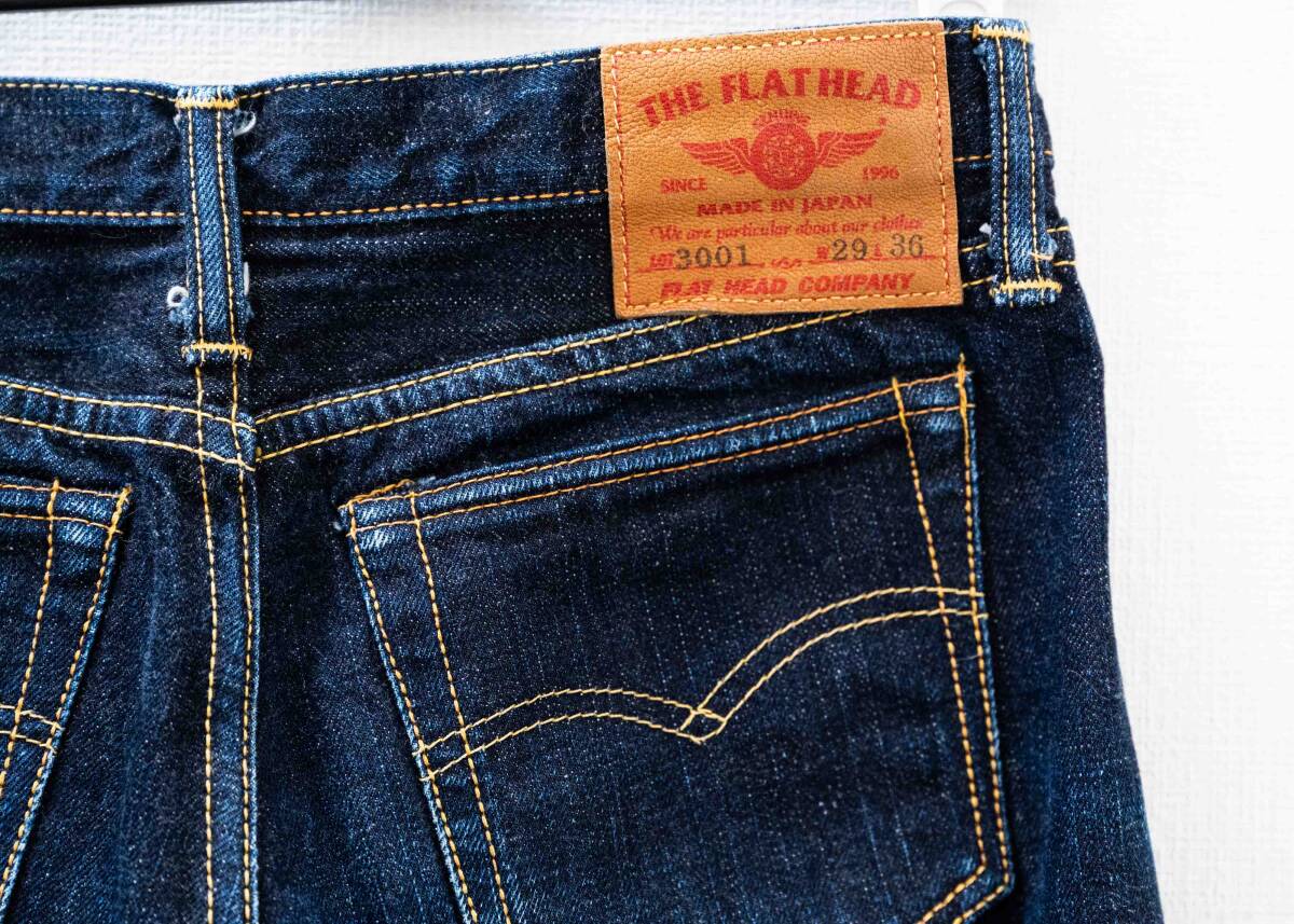 The FLAT HEAD フラットヘッド 3001 W29 旧ステッチ 生地のザラ感見て(ボトムス)｜売買されたオークション情報、yahooの商品情報をアーカイブ公開 - オークファン ...