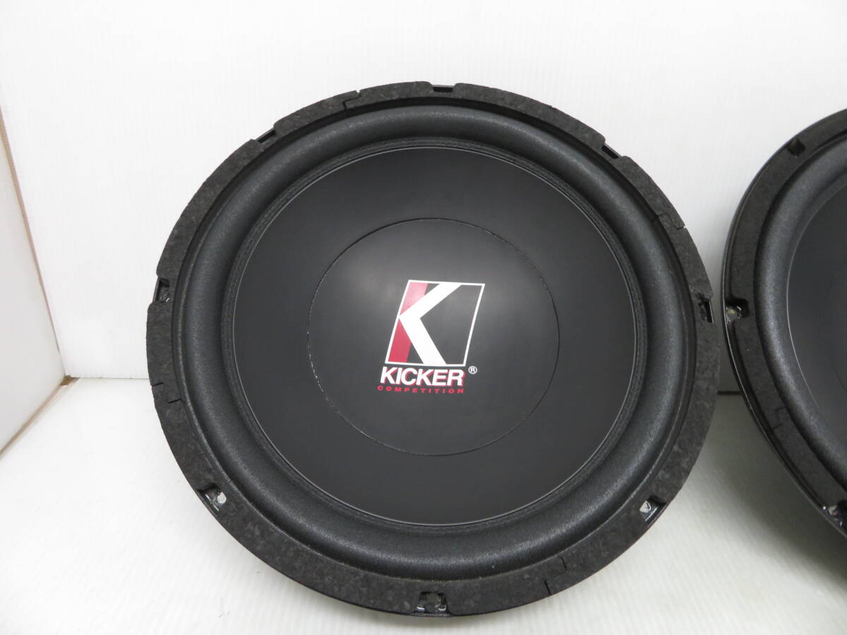 KICKER キッカー COMPETITION コンペティション 12C 4 ohm 12インチ ウーファー ウーハー 2個セット(ウーハー ...
