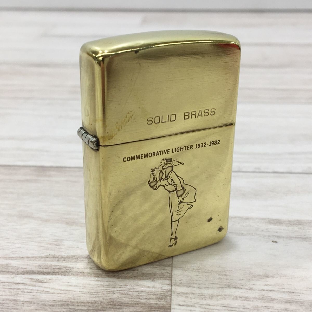 送料185円 ZIPPO ジッポー WINDY ウィンディ COMMEMORATIVE LIGHTER 1932-1982 SOLID BRASS 1986 L7396(Zippo)｜売買され ...