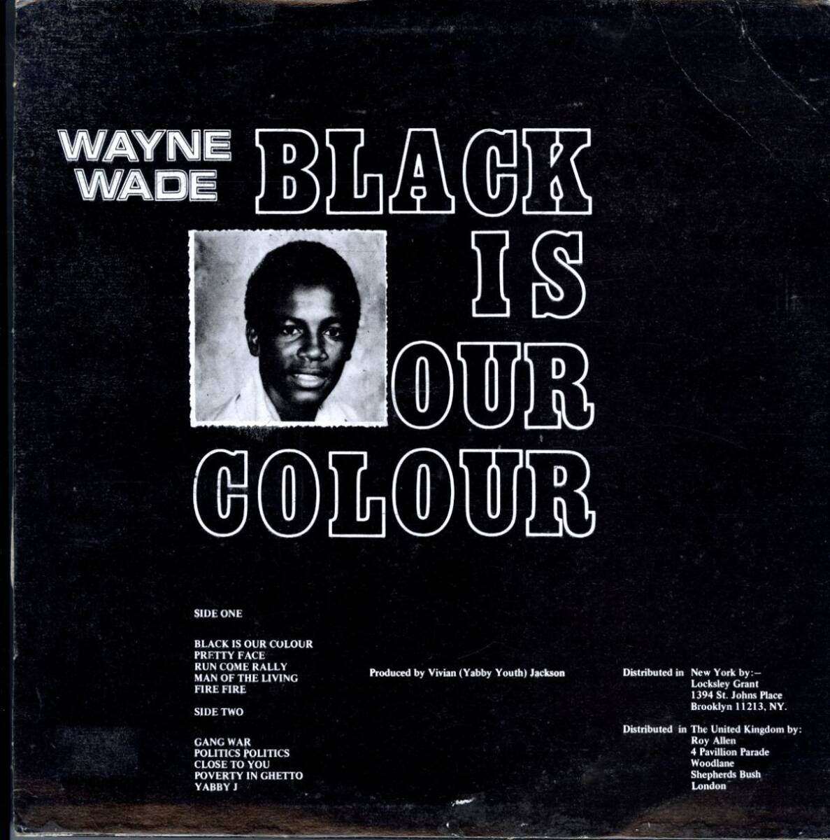 ジャマイカ盤LP Wayne Wade / Black Is Our Colour Vivian Jackson Yabby You ウェイン ...