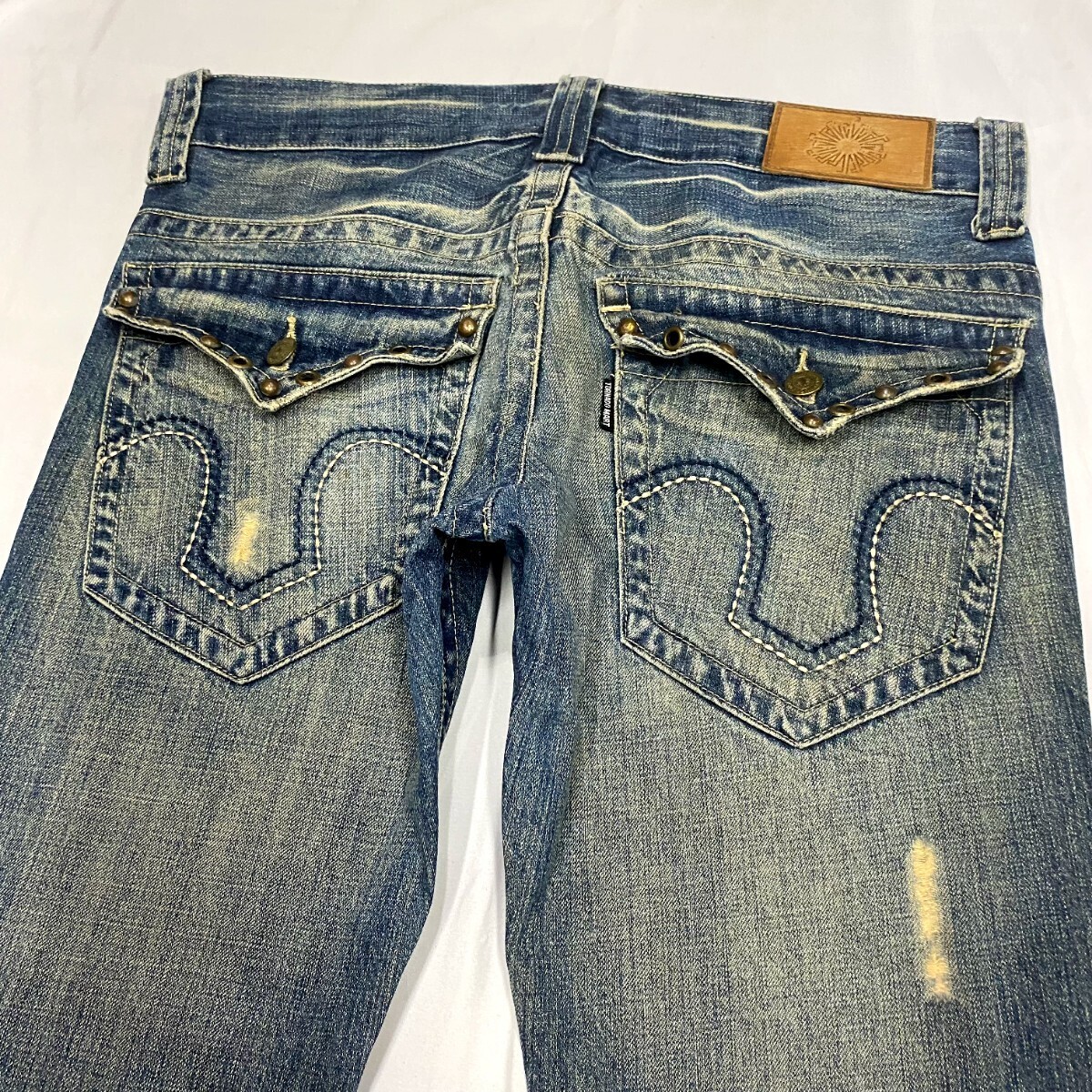 Rare 00’s TONADO MART Spiral seam studs flare denim JAPANESE LABEL ...