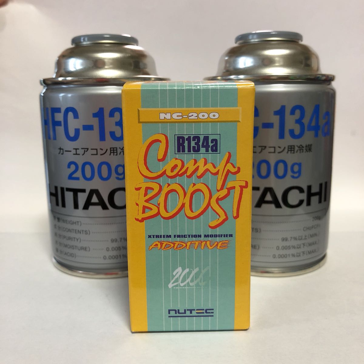NUTEC NC-200 コンプブースト 1本 HITACHI ヒタチ HFC-134a 200g×2本 カーエアコン用冷媒(メンテナンス)｜売買されたオークション情報、yahooの商品情報を ...
