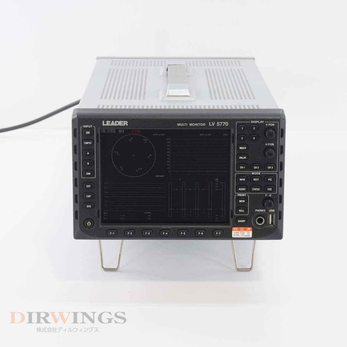 DW 8日保証 03/2022CAL LV 5770 LV5770 LEADER MULTI MONITOR リーダー電子 マルチモニター ...