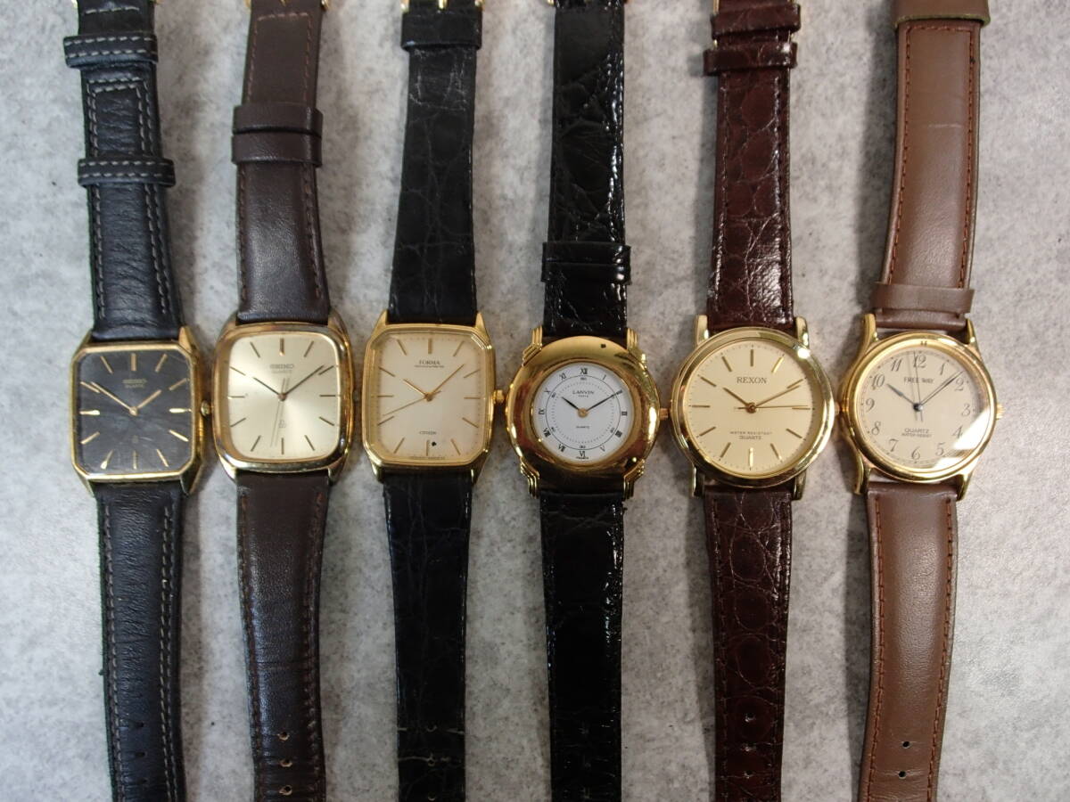 メンズ腕時計 大量 50点セット まとめ SEIKO/CITIZEN/ORIENT/COACH/FOSSIL/LANVIN/MICHAEL KORS/FERRARI/MARC JACOBS ...