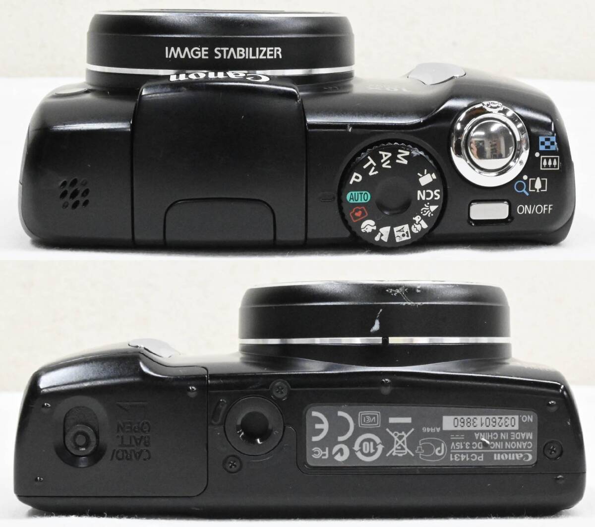 H906 Canon キャノン PowerShot SX120 IS PC1431 コンパクト デジタルカメラ 電池駆動対応 パワー ショット ...