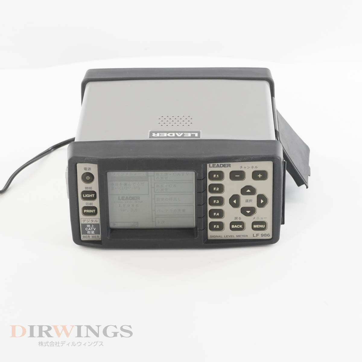 DW 8日保証 06/2020CAL LF 986 LF986 LEADER SIGNAL LEVEL METER 地上CATV衛星 BER MER リーダー電子 シグナルレベルメーター ...