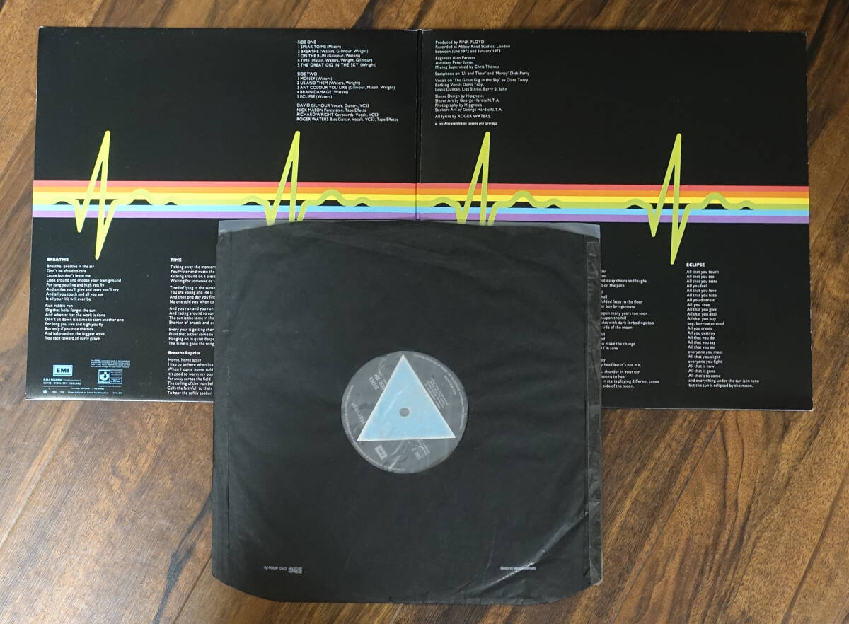 UK Original 初回 HARVEST SHVL 804 1st Solid Blueレーベル The Dark Side of the Moon / Pink Floyd MAT ...