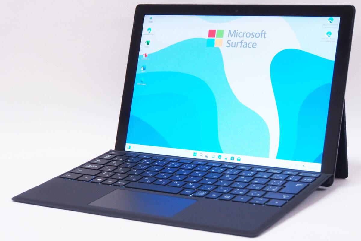 1円 バッテリー良 純正キーボード付 Office Windows11 10世代CPU 高性能 Surface Pro7 i5-1035G4 8G NVMeSSD256G 12.3型 ...