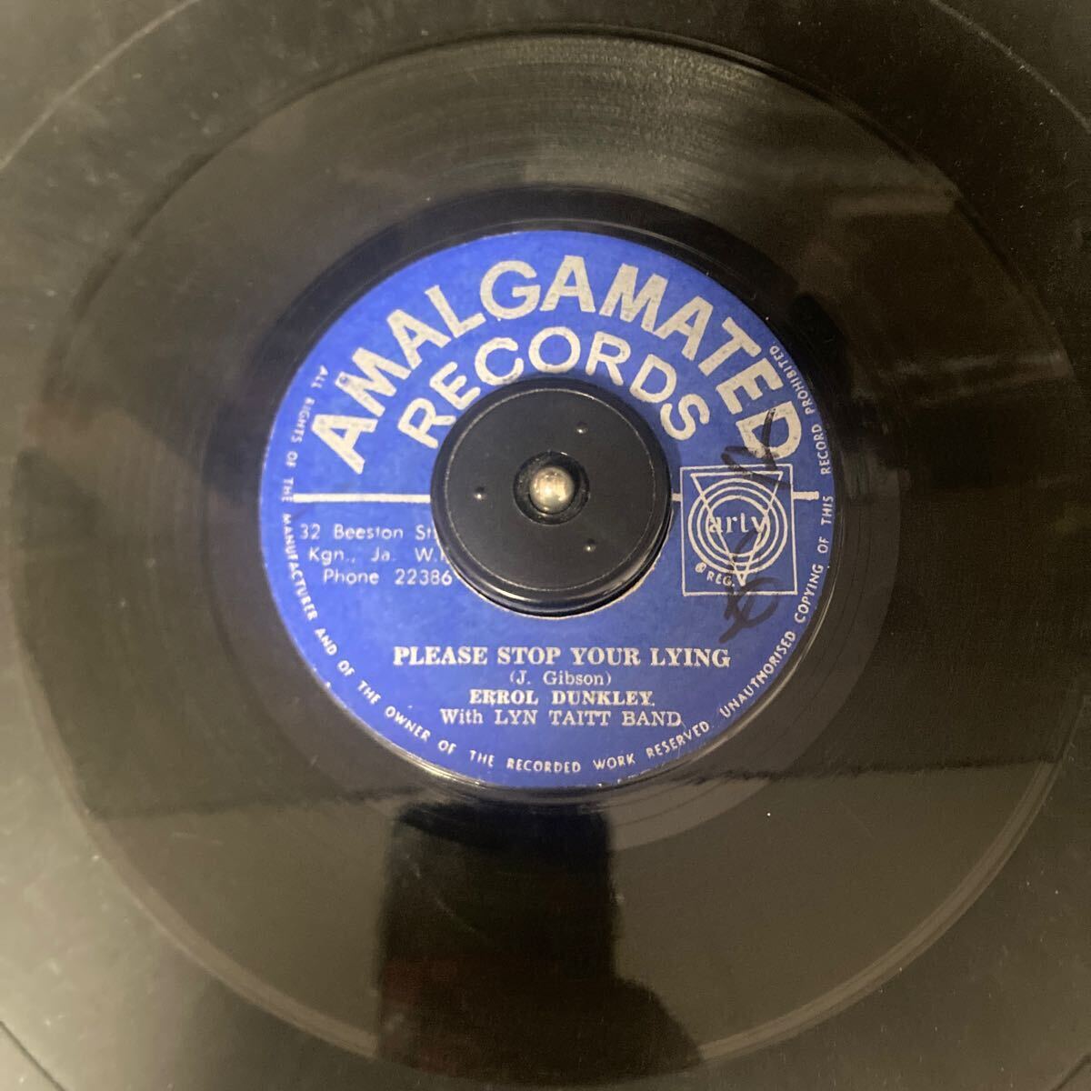 RARE ROCK STEADY 45 PLEASE STOP YOUR LYING-ERROL DUNKLEY with LYN TAIT ...