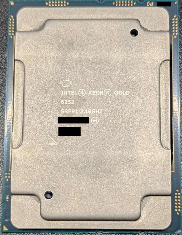 Intel CPU Xeon Gold 6252 SRF91 24C/48T 2.1 3.7GHz Cache 35.75MB DDR4 ...