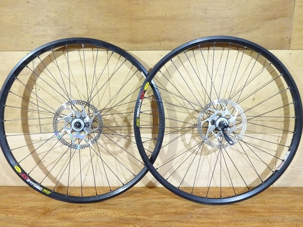 使用感少ない MAVIC XM317 DISKブレーキ専用 ホイール前後セット DEORE LX HB-M585 FH-M585 ハブ ...