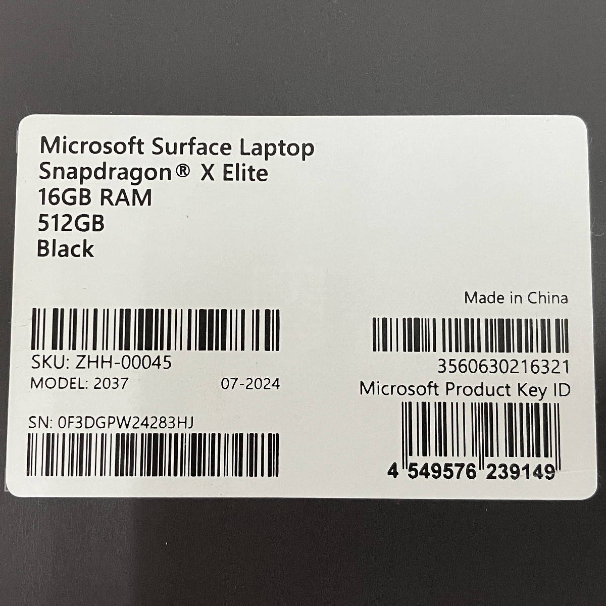 Microsoft Surface Laptop 7th Edition ZHH-00045 15インチ X 12-core X1E80100 ...