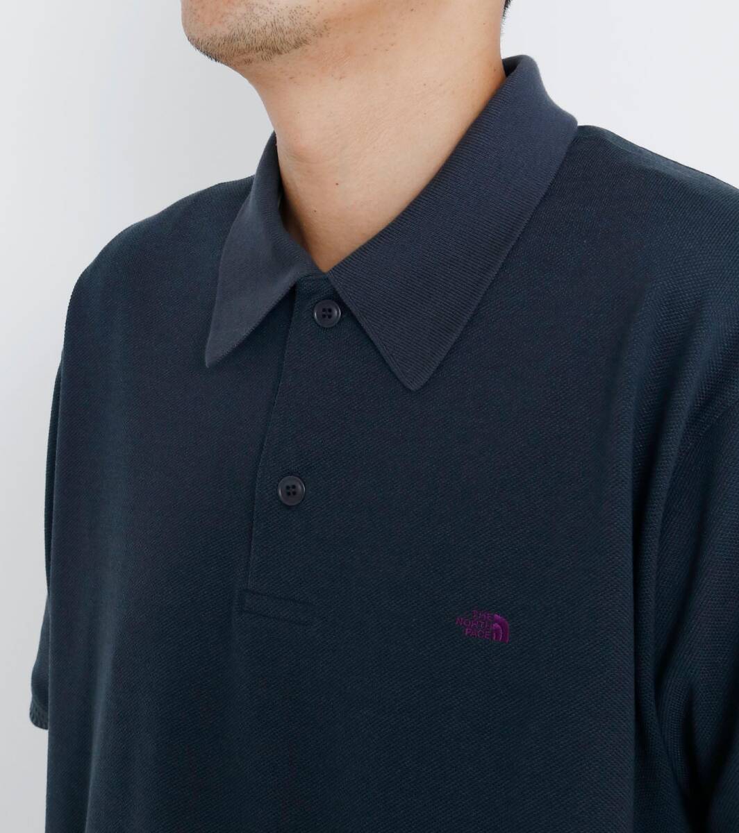 NT3408N THE NORTH FACE PURPLE LABEL ノース フェイス Moss Stitch Field Short Sleeve Polo ショートスリーブポロシャツ S ...