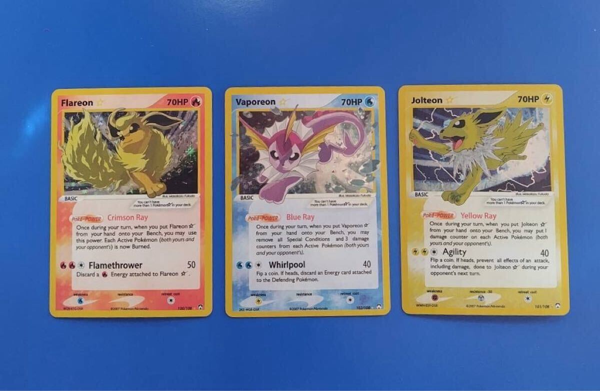 ポケモンカード 英語版 Flareon Vaporeon Jolteon Shining Charizard Umbreon Charizard 9枚セット Pokemon Cards e ...