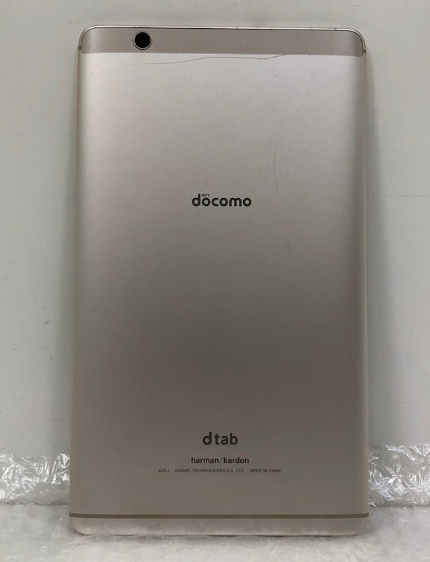 docomo ドコモ d-01J HUAWEI dtab ゴールド 16GB Wi-Fi+Cellular タブレット Android docomo利用制限〇 SIMロックあり ...