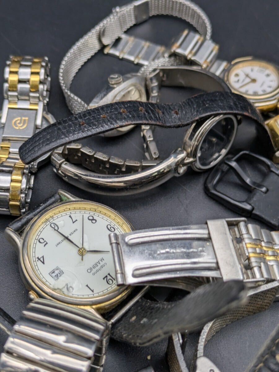 夏本 12月 時計まとめ① Marino FOSSIL TELVA J-axi RAYARD ELLE SUNLORD SCRIPT BALLY ALBA レザー ゴールド QUARTZ ...