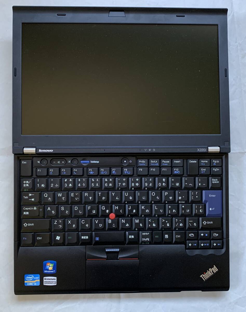 1円 Lenovo ThinkPad X220i Core i3-2310M 4GBメモリ HDD250GB 12.5TFT Windows7 ...