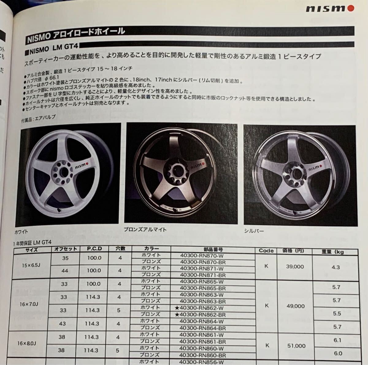 絶版 サイズ nismo LM GT4 16インチ 8J +38 5H ニスモ シルビア S15 S14 S13 180SX RPS13 ...