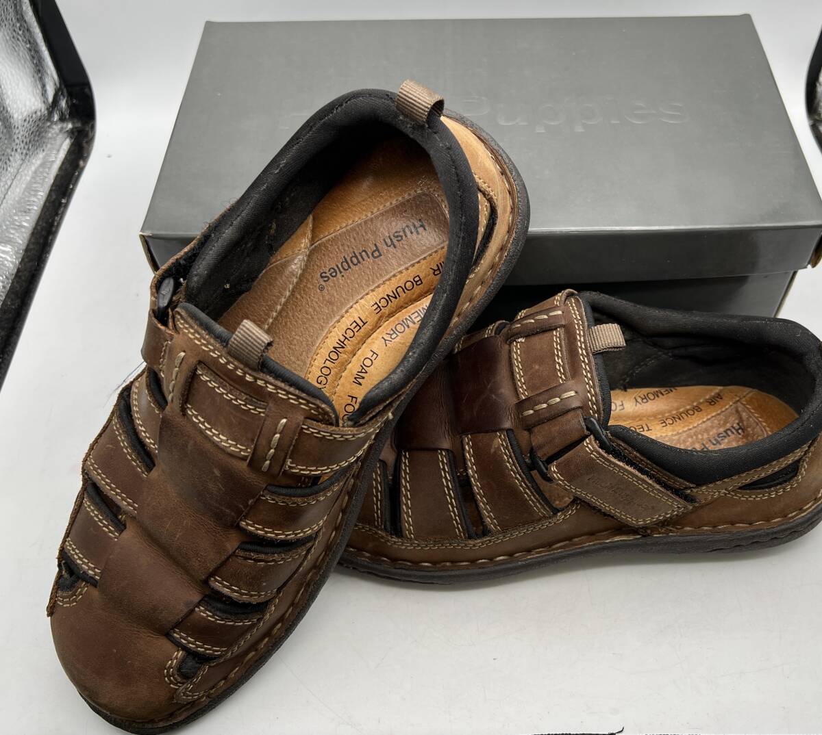 i5031A Hush Puppies AIR BOUNCE TECHNOLOGY USPAT 6216824 M-26 27.5cm レザー ...