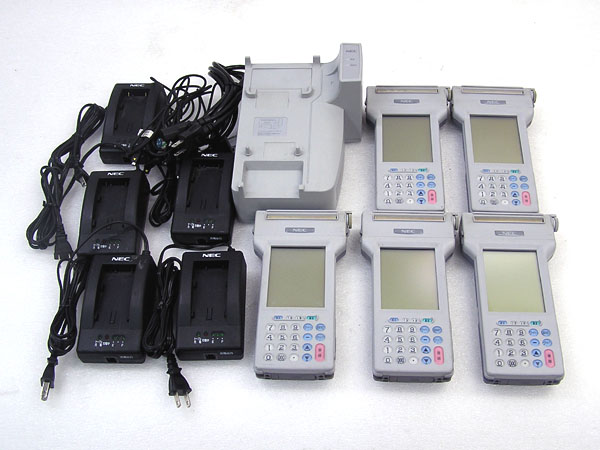 ＃NEC ハンディターミナル PW-HT71-03 5台セット 充電器付(バーコードリーダー)｜売買されたオークション情報、yahooの商品 ...