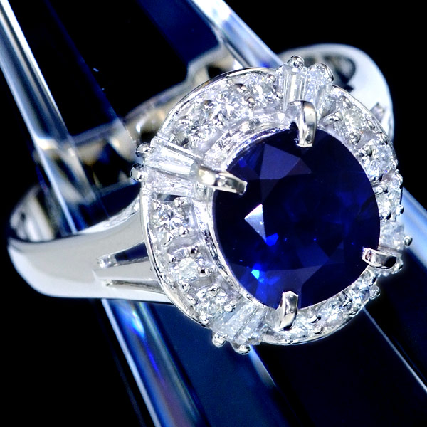 D7785 大粒サファイア2 23 ダイヤ0 43 最高級Pt900 RI(サファイア)｜売買されたオークション情報、yahooの商品情報を ...