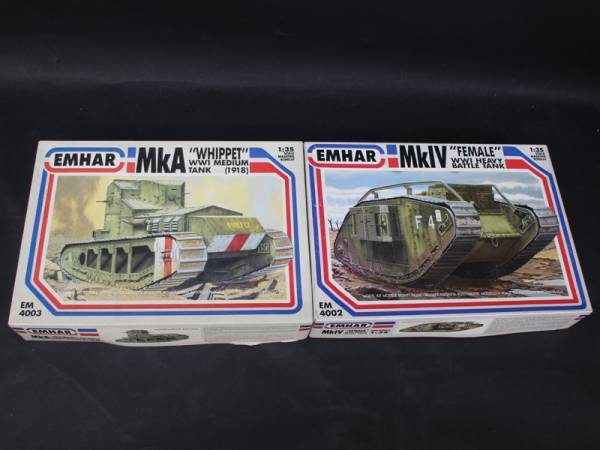 EMHAR 1/35 MkA WHIPPET WW1 MEDIUM TANK 1918 他計2点セット(主力戦車（MBT）)｜売買された ...