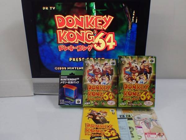 N64 ドンキーコング64 拡張パック同梱版 DK64 箱説付/E2282/8(アクション)｜売買されたオークション情報、yahooの商品情報 ...
