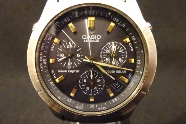 C0007 CASIO カシオ LINEAGE 4349 LIW-600 メンズ腕時計(その他)｜売買されたオークション情報、yahooの商品 ...