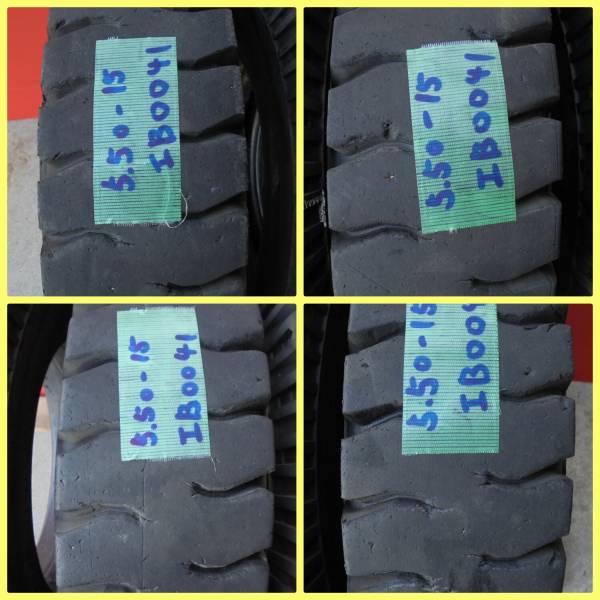 IB41 フォークリフトノーパンクタイヤ 5.50-15 4本セット 価格 550-15(建設機械、重機)｜売買されたオークション情報 ...